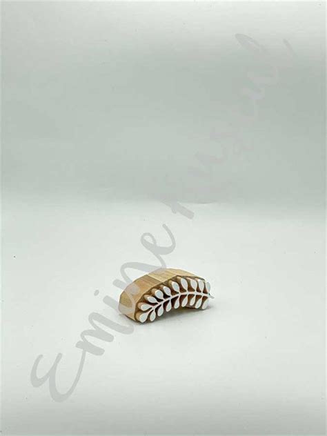 Wooden Leaf Block Print Stamp Etsy