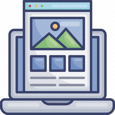 Article Browser Computer Gallery Laptop Webpage Website Icon