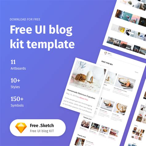 free sketch ui kit templates