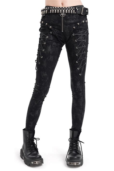 Womens Gothic Pants And Shorts Goth Style Outfits
