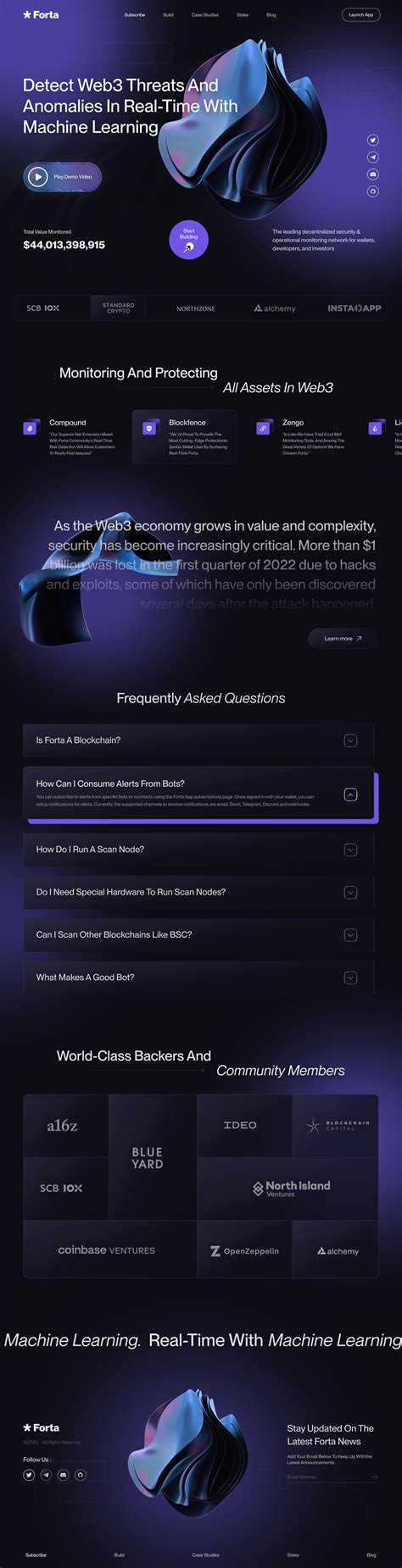 Blockchain Web3 Landing Page Redesign On Behance