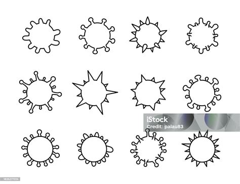 박테리아 바이러스 세균 미생물 및 병원체 색칠 공부 페이지 의료 의료 손으로 그린 스타일입니다 벡터 그리기 디자인 요소 모음 0명에 대한 스톡 벡터 아트 및 기타 이미지