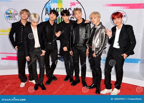 V Suga Jin Jungkook Rm Jimin J Hope Bts Editorial Image