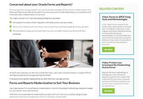 Why Oracle Forms Modernization With Apex Is Ideal Insum