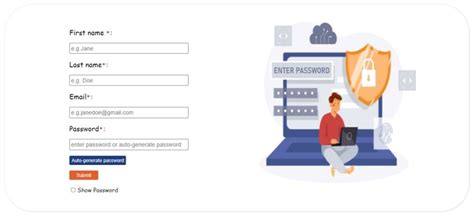 Creating A Sign Up Form With An Automatic Password Generator In Javascript Dev Community