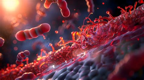 Glowing 3d Illustration Of Enzyme Substrate Stock Illustration Illustration Of Imagery