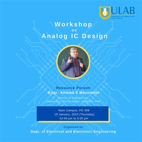 Workshop On Analog Ic Design Bachelor Of Science Electrical And Electronic Engineering