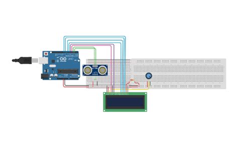 Circuit Design Ejercicio De Sensor Ultrasónico Tinkercad