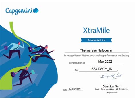 Thennarasu N On Linkedin Capgemini Xtramile Thankyou 16 Comments
