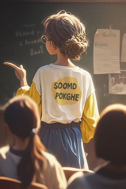 교사 들 이 교실 규칙 을 설명 하는 것 프리미엄 Ai 생성 벡터