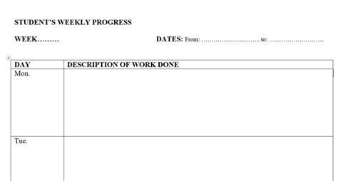 Sample Industrial Attachment Logbook And How To Fill It