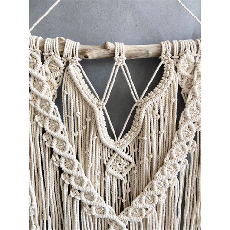 Macrame Wall Hanging With Tassels Pattern Macrame Backdrop Inspire Uplift