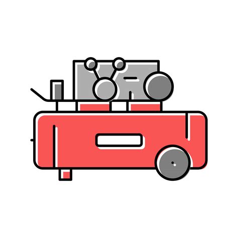 Piston Air Compressor Color Icon Vector Illustration 19591895 Vector