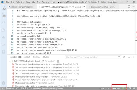 Persistent Syntax Errors In Non Ps Files · Issue 2572 · Powershellvscode Powershell · Github
