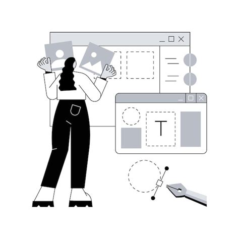 Premium Vector Layout Abstract Concept Vector Illustration