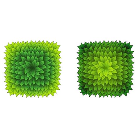 Premium Vector Full Square Green Leaves Frame