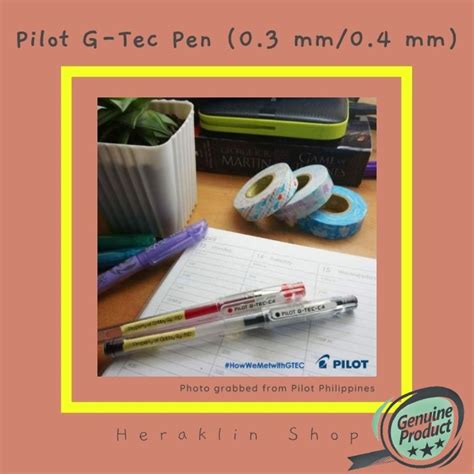 Pilot G Tec Pen 03 Mm And 04 Mm Lazada Ph