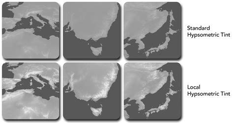 World Elevation Map Grayscale