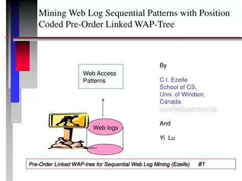 Ppt Mining Web Log Sequential Patterns With Position Coded Pre Order Linked Wap Tree