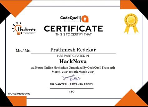Hacknova Codequell Hackathon Webdevelopment Ai Prathmesh Redekar