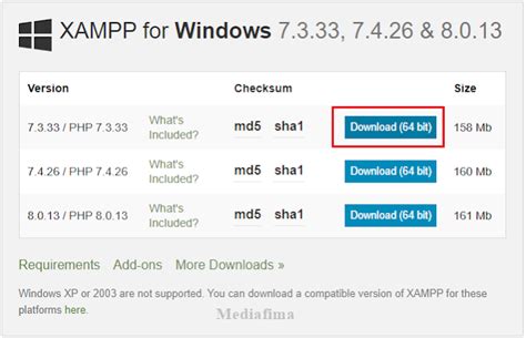 √ cara install xampp di windows 10 dengan mudah mediafima