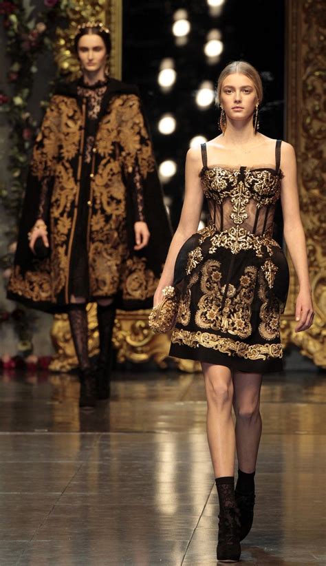 2012 Milan Fashion Week Dolce Gabbanas Baroque Romanticism Slideshow Artofit
