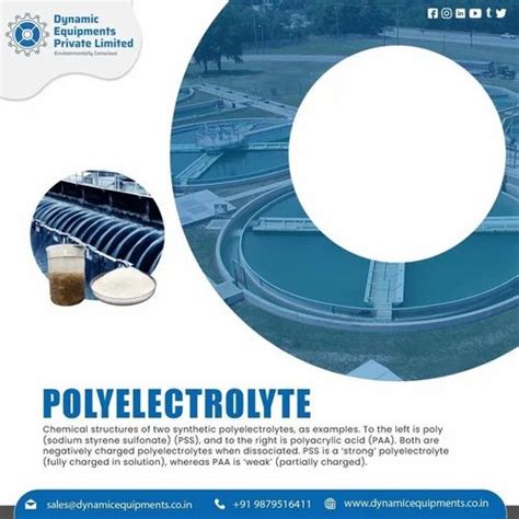 Polyelectrolyte Powder Liquid Anionic Polyelectrolyte Manufacturer From Ahmedabad