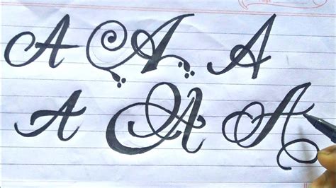 How To Write Stylish Letter A In Different Ways Alphabets A Stylish