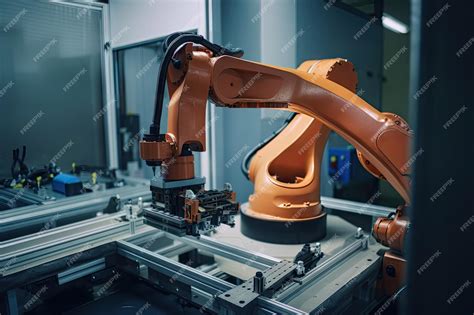 premium ai image robotic arm performing precise assembly of delicate circuit board