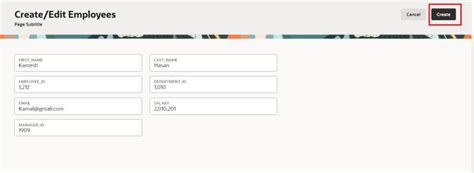 Working With Redwood Simple Create And Edit Page Template In Oracle