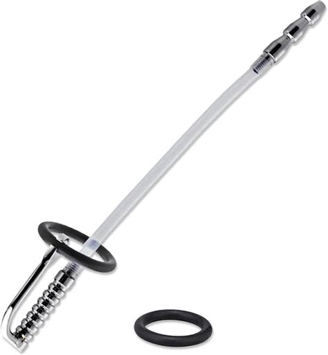 Flexible Urethral Penis Plug Hollow Urethral Sounds With Penis Rings Male Stimulate