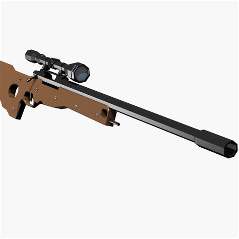 스나이퍼 로우 폴리 3d 모델 9 Unknown 3ds C4d Dae Dxf Fbx Obj Wrl Free3d