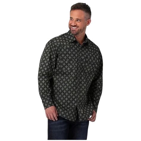 Wrangler Shirts Mens Wrangler Retro Premium Western Snap 0 Cotton