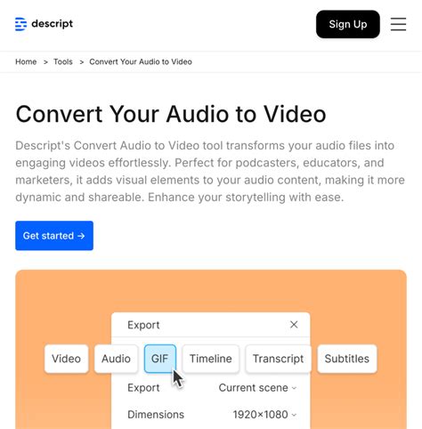 Descript Convert Audio To Video Iatools