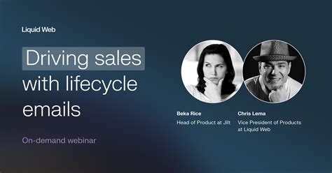 driving sales with lifecycle emails on demand webinar