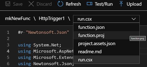 Quick How To Using The Azure Functions Console Sandbox Markkerry