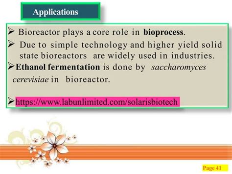 Bioreactor And Applications Of Bioreactors Pptx Biotech And