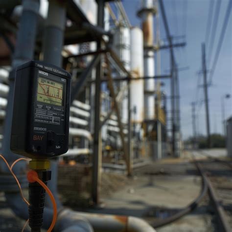 A Sound Level Meter Checking Noise Levels In An Environment Premium
