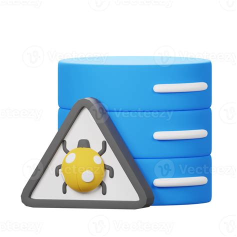 3d Database Virus Icon 23492678 Png