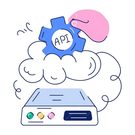 Premium Vector Source Code Doodle Mini Illustration