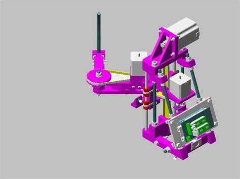 Scara机器人iges模型图纸下载 懒石网