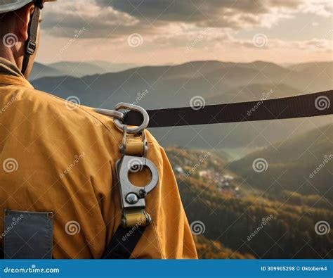 Worker Fall Arrest Device With Safety Belt Hooks Work On High Altitude