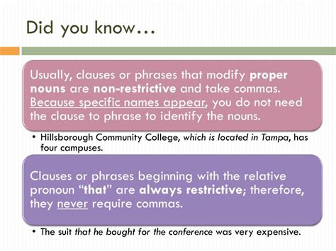PPT Commas And Their Restrictive And Non Restrictive Friends At Oxford PowerPoint Presentation