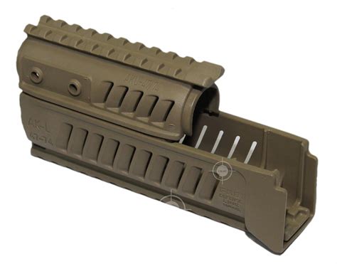 Цевье+накладка на газовую трубку FAB Defence Quad-Rail (AK-47T) бежевый ...