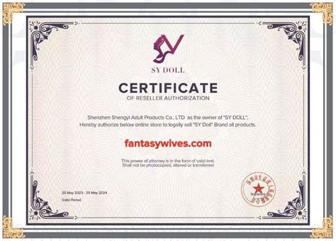 Doll Brand Certificates And Authenticity Fantasywives Official Best