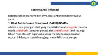 Farmakologi Obat Obat Golongan Antiinflamasi Pptx
