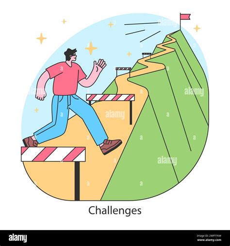 Challenges Hurdles Stock Vector Images Alamy
