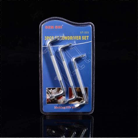 3 Pieces Offset Screwdriver Set With Flat Head Magnetic Screwdriver Z