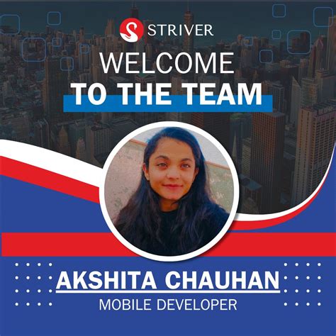 Striver Technosoft® On Linkedin Striverteam Congratulations Newteammember Welcometotheteam