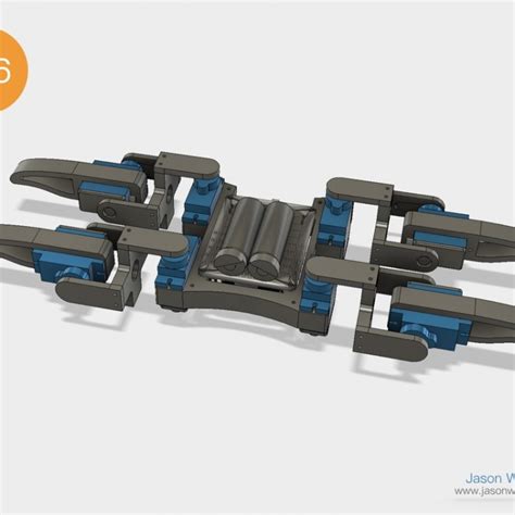 3d Printable Q1 Mini Quadruped Robot 20 Designed By Jason Workshop